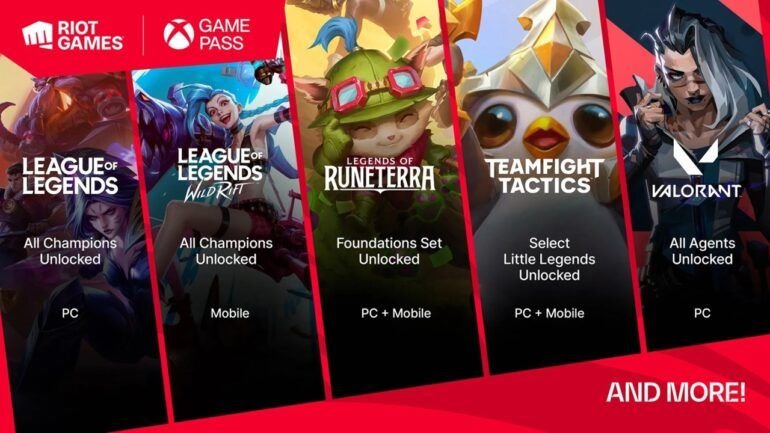 Los principales títulos de Riot Games llegarán a Game Pass
