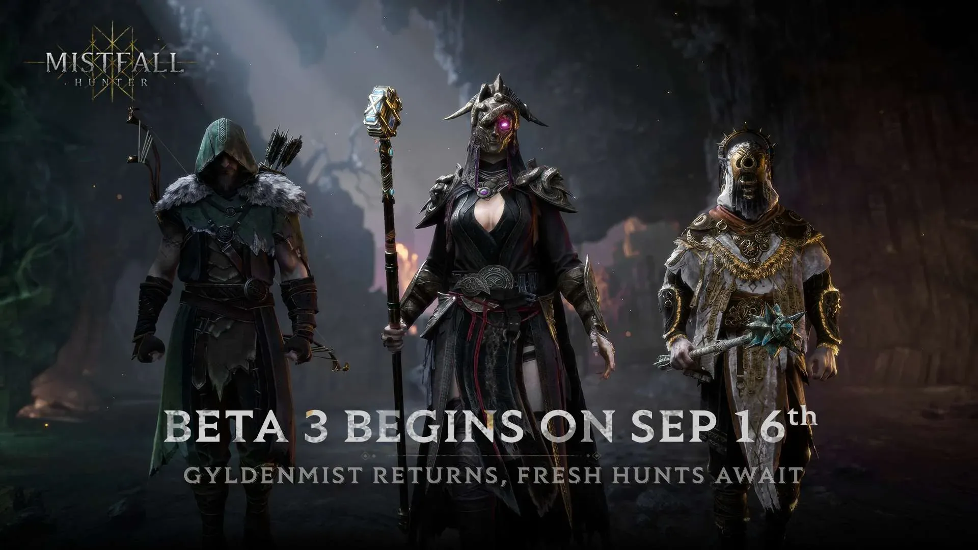 Mistfall Hunter anuncia su Beta 3 para el 16 de septiembre de 2025